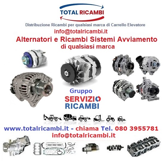 Alternatori per Macchine Industriali e Trattori di varie marche ...